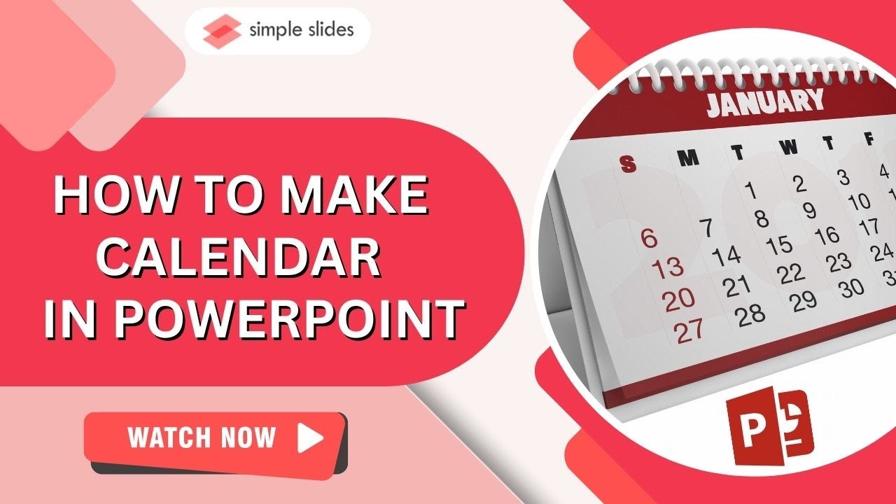 Mastering PowerPoint: A Step-by-Step Guide on How to Create a Calendar #simpleslides