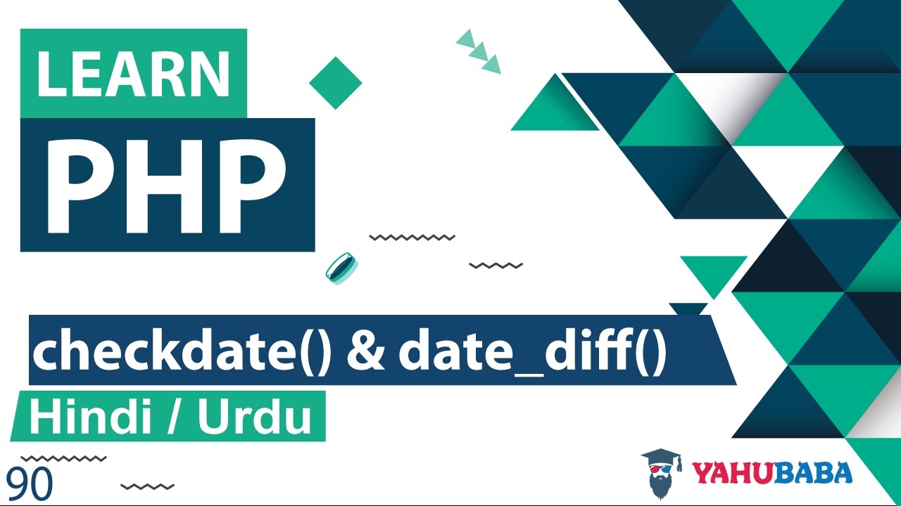 PHP Checkdate & Date_diff Function Tutorial in Hindi / Urdu