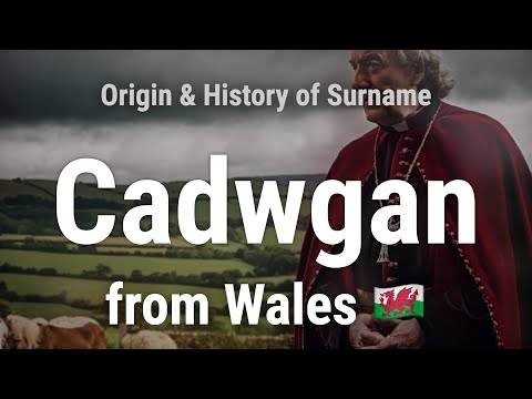 Cadwgan from Wales 🏴 - Meaning, Origin, History & Migration Routes of Surname