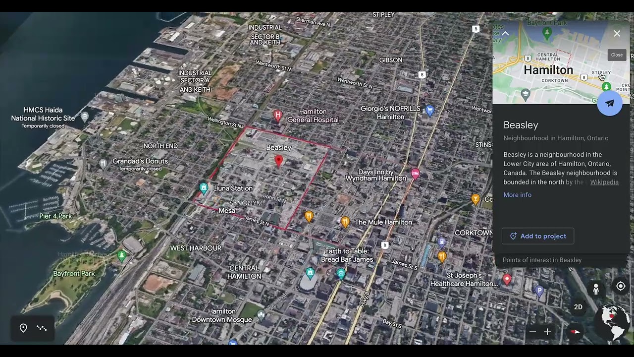Hamilton community map