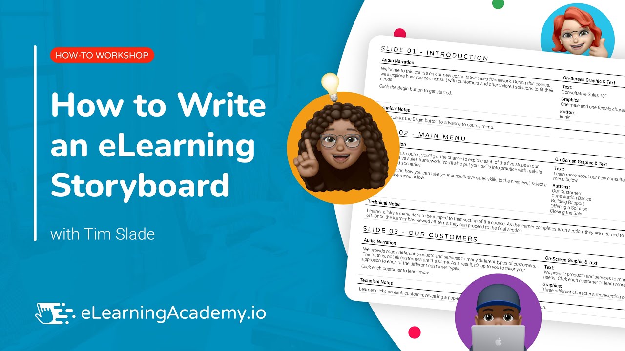 How to Write an eLearning Storyboard | How-To Workshop