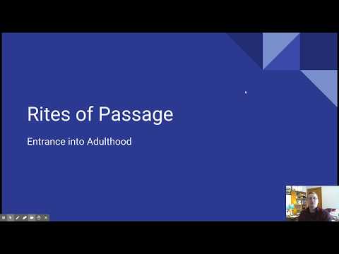 Traditional Purpose of the Rite of Passage