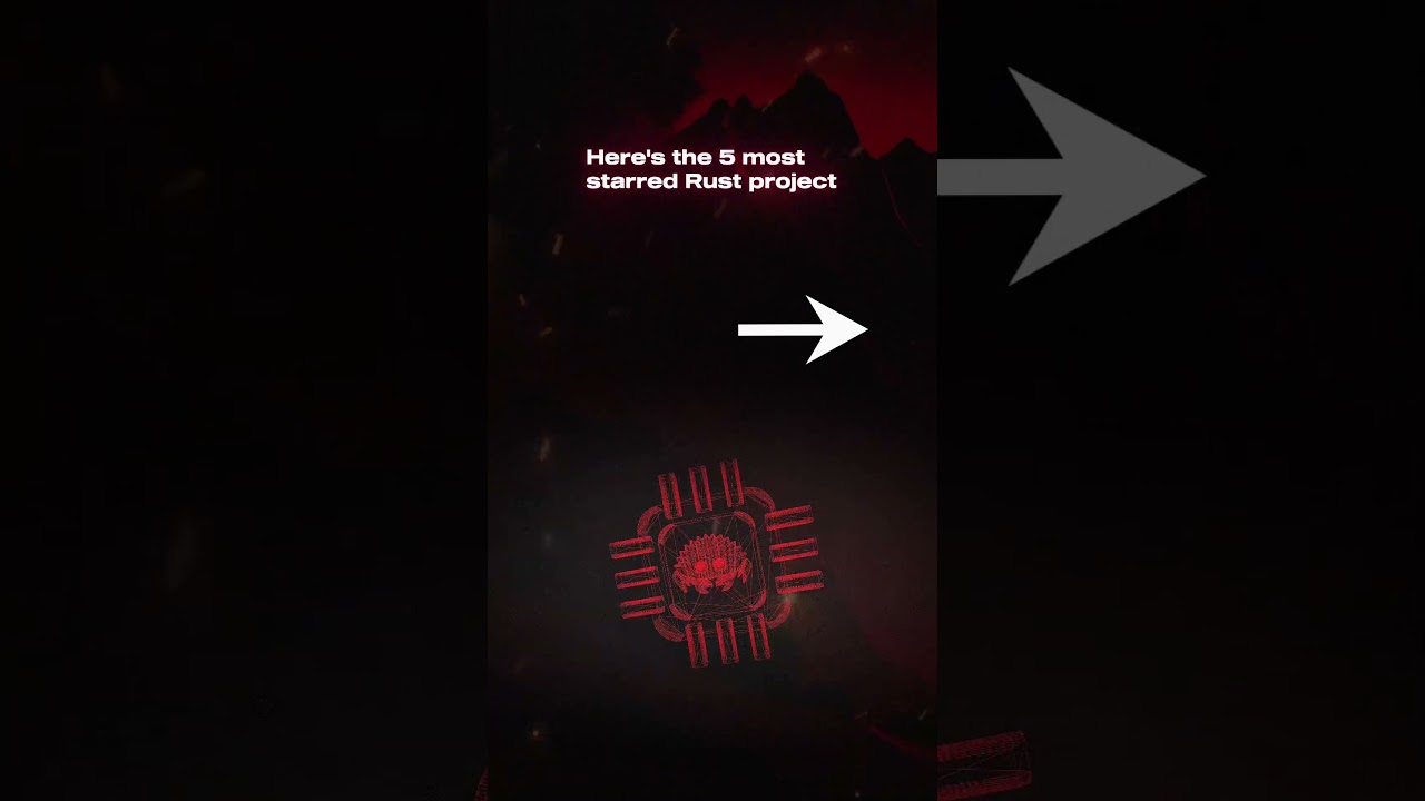 10 Rust projects with the highest stars on GitHub