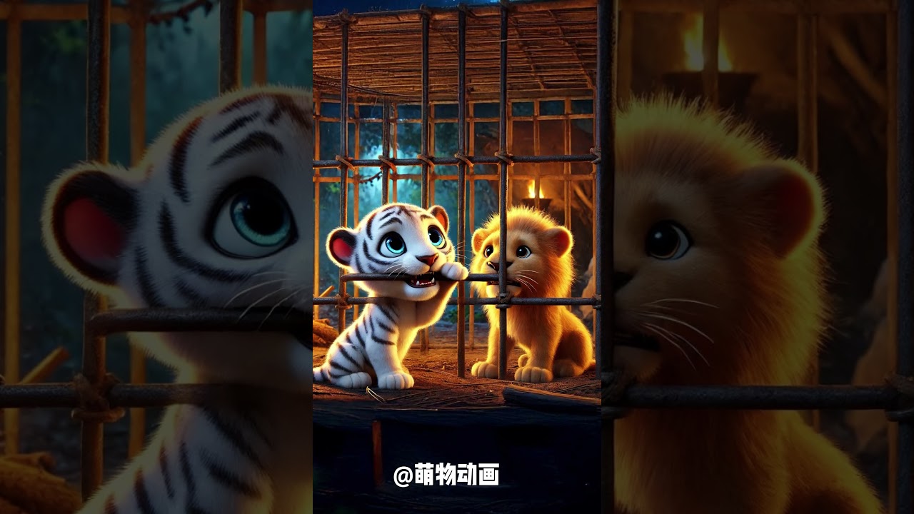 The adventures of a cute little lion looking for his mother #cartoon #animation #cute #pandalife