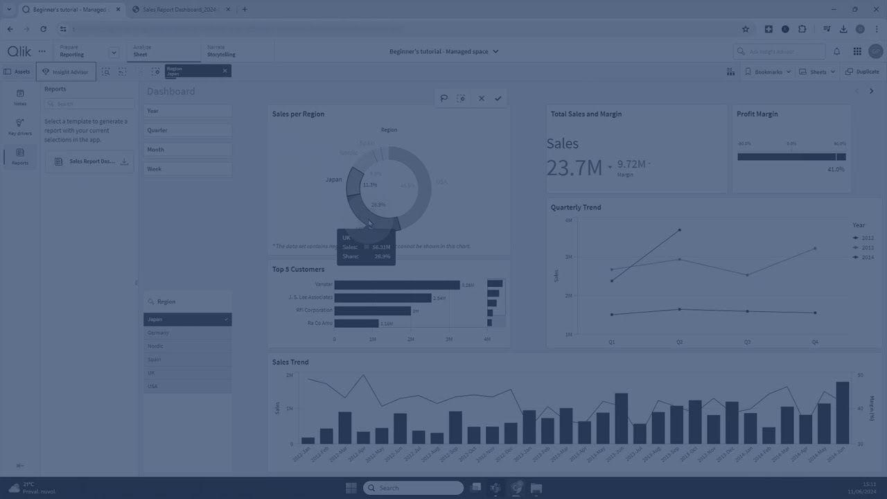 Configuring On demand reporting - Qlik Cloud Analytics