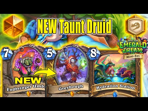 NEW Taunt Druid Deck GOES Crazy With NEW Umbra Card Into the Emerald Dream Mini-Set | Hearthstone