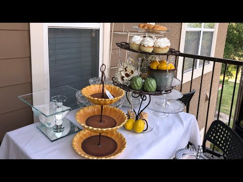 My Thrifted tiered tray collection!!!!