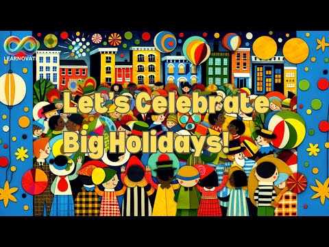 Let’s Celebrate Big Holidays! | Story Time Magic | Kids Read-Aloud Inspired by Eric Carle’s Style