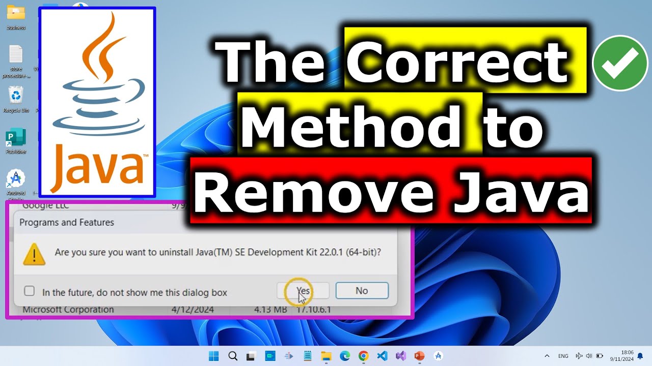 How to Completely Remove / Uninstall Java SDK from your System? The Proper and Correct Method!
