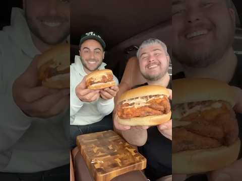 Popeyes Chicken Sandwich in a Car! @HowKevEats