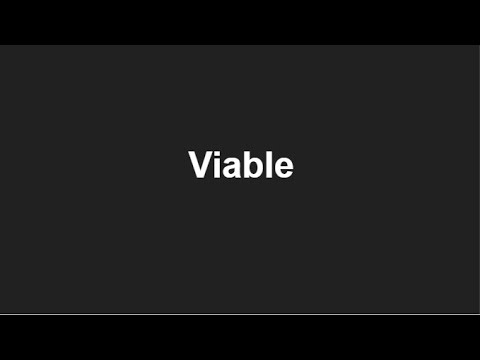 Meaning of Viable