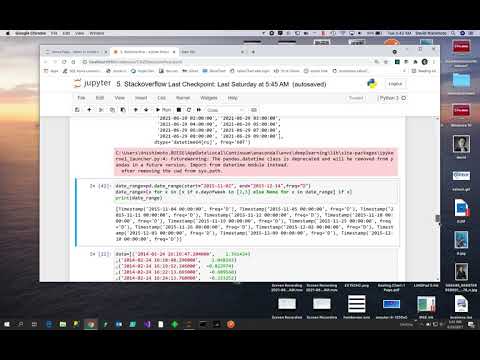 Python - timedelta - confident intervals - shift - boot strapping data - list comprehension -