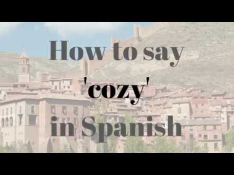 How to say 'cozy' in Spanish