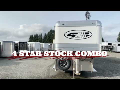 2023 4 Star Trailers Gooseneck Stock/Combo 5 Horse