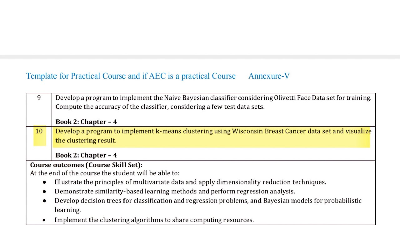ML Lab Program 10 | VTU CSE 22 Scheme