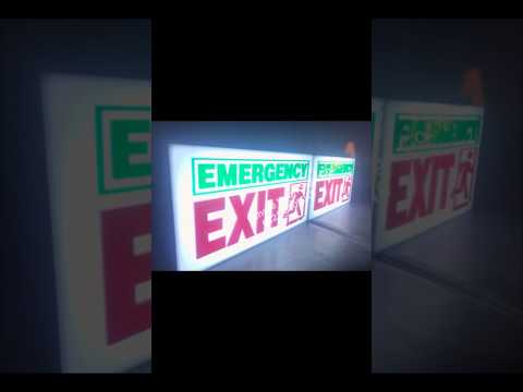 Emergency Exit sign #emergency #exit #shopping #airport #emergencysign #caution #cautionsign