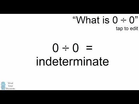 What Is 0 Divided By 0? Why You Can't Divide By Zero