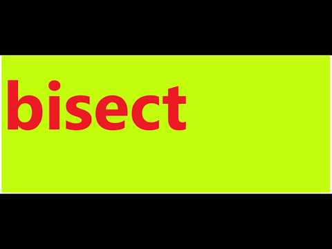 Bisect Meaning
