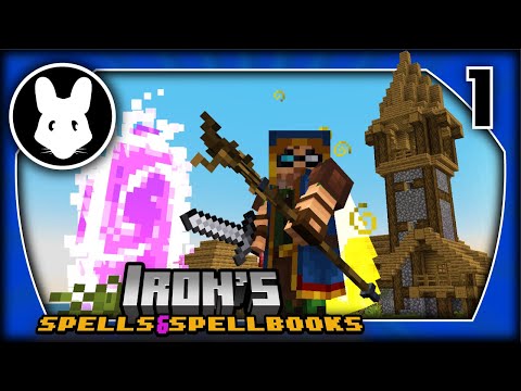 Everything Iron's Spells & Spellbooks: Part 1!! - Minecraft 1.20+ Bit-By-Bit