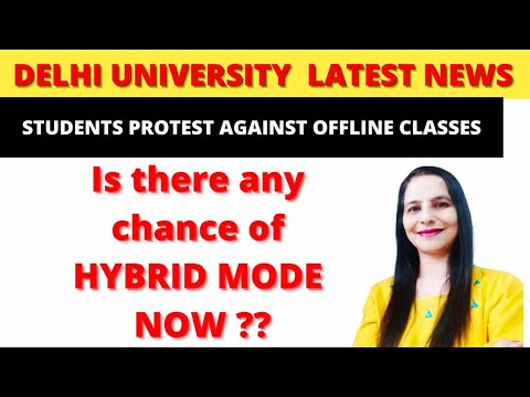 Is there any chance of HYBRID MODE now ? Students protest against offline classes #hybridmode #