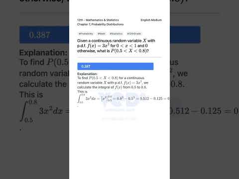 Probability Distribution 12th Math Find P05X08