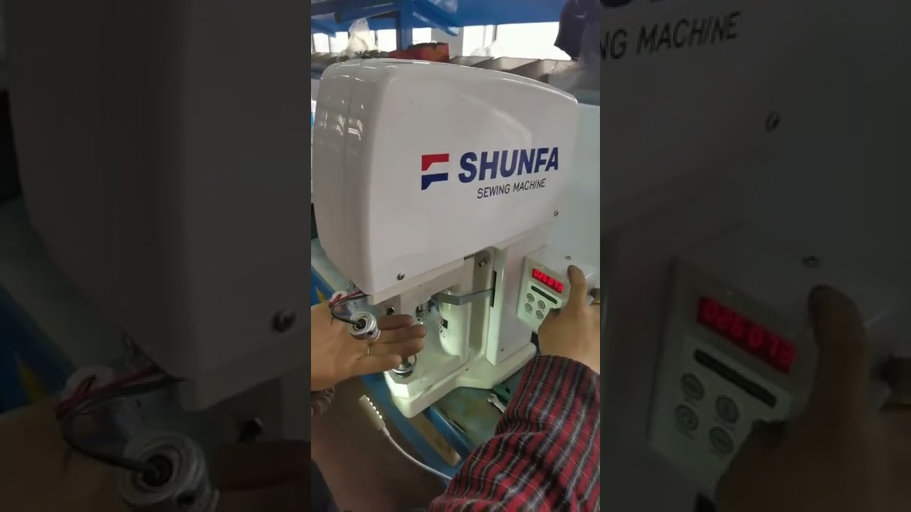 SF0308E THREE HEAD SNAP BUTTON MACHINE