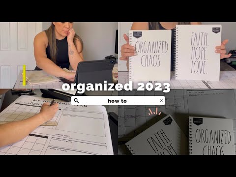 How to stay organized for 2023. From  quarterly calendar, weekly schedule plan to my budget system