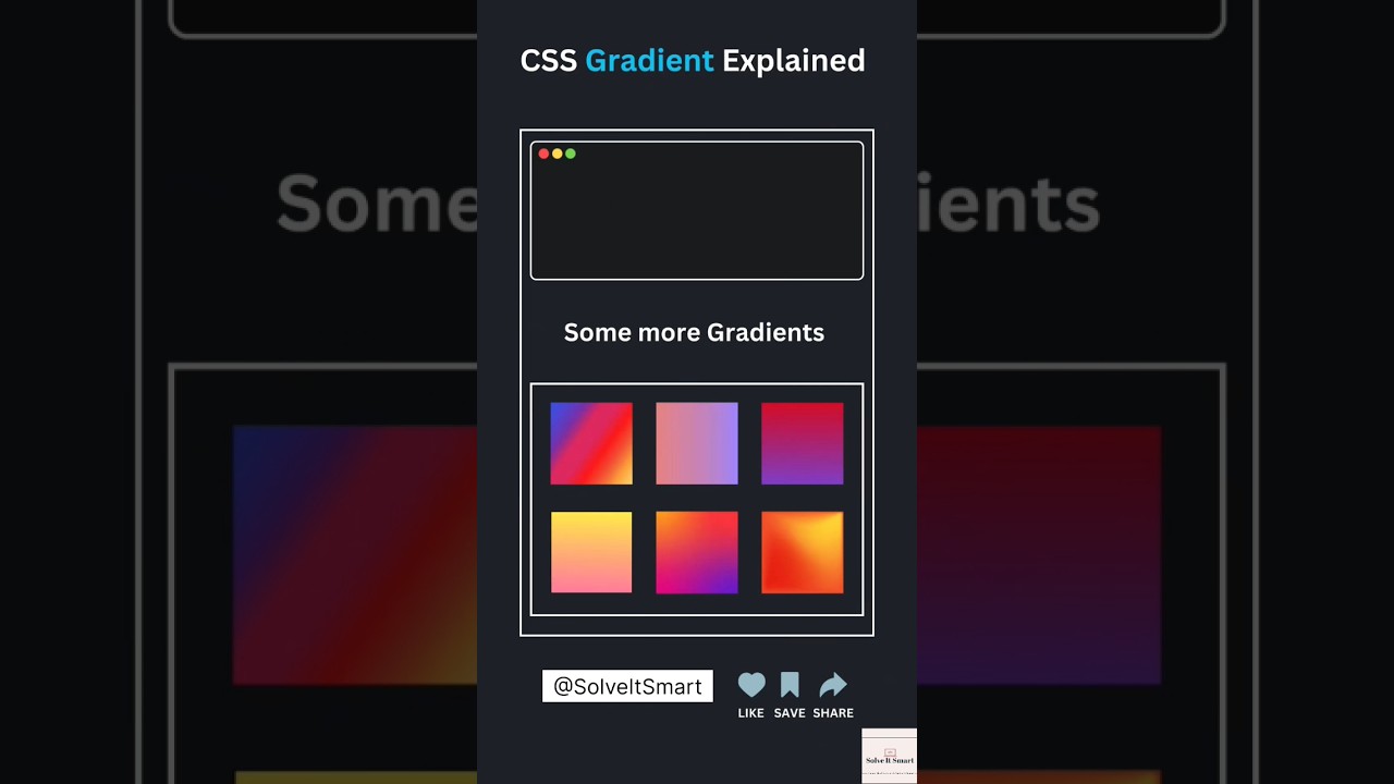 😱🥵 CSS Gradient Explain in short || Frontend Developer || Web Developer || Solve It Smart