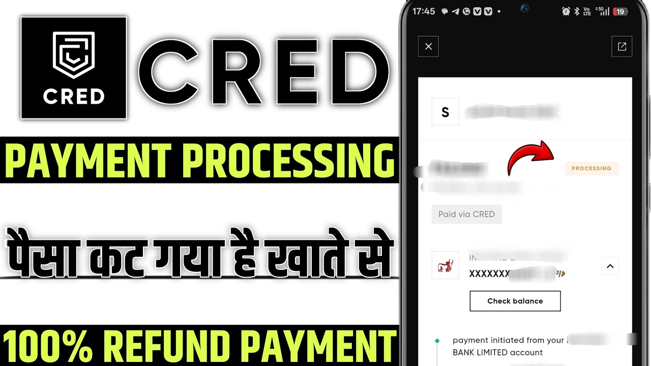 Cred app payment processing problem | cred app payment processing problem kaise thik kare | cred upi