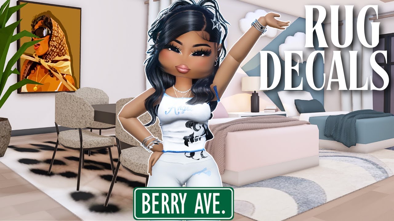 RUG DECAL CODES FOR BERRY AVENUE & BLOXBURG