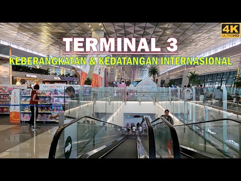 exploring walk TERMINAL 3 INTERNATIONAL ARRIVAL & DEPARTURE‼️Soekarno Hatta Int'l Airport Jakarta⁉️