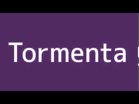 How to say Storm in Spanish