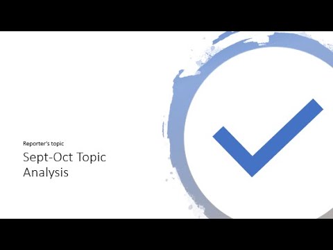 Sept-Oct 2018 LD Full Topic Analysis