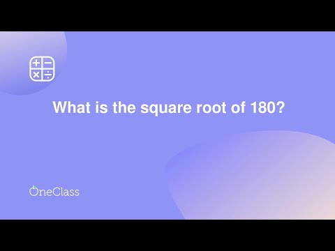 What is the square root of 180?