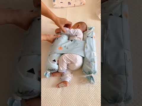 Baby Anti-Roll Comfy Sleeping Pillow. Product Link in the Comments!