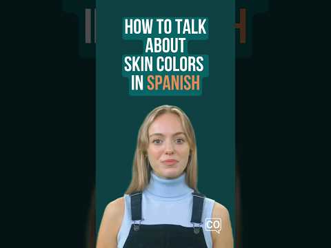 The skin colours in Spanish #shorts