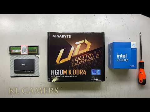 intel Core i5 12400 GIGABYTE H610M K DDR4 PNY SSD MATRIX ASMR Computer Build