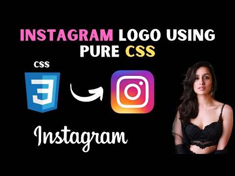 Instagram Logo Design using pure CSS | Web development Project | Graphic Design |