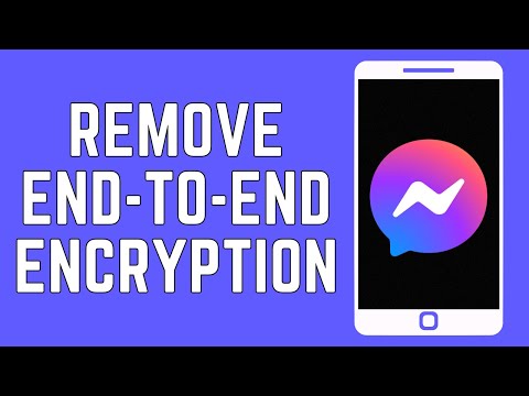 How To Remove End-to-End Encryption in Messenger 2024 | Turn Off End-To-End Encryption On Messenger