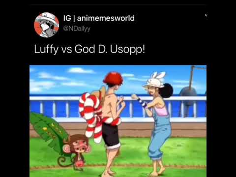 Usopp vs Luffy 😁 #SHORTS