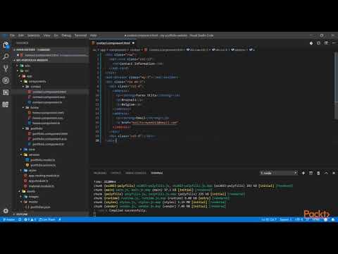 Learn Responsive Web Development with Bootstrap 4 and Angular 7 Adding Contact Details |packtpub ...