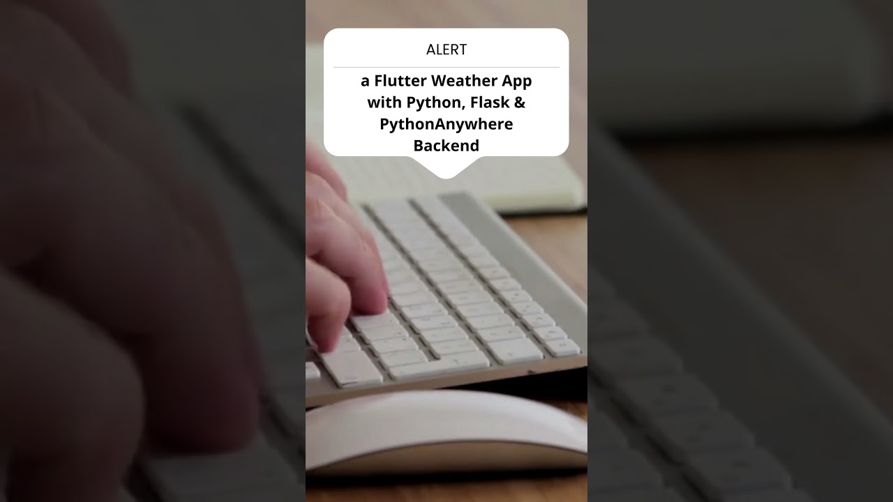A Flutter Weather App with Python, Flask & PythonAnywhere Backend #flutter #coding #backend #python
