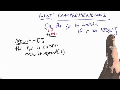 Learn List Comprehensions Design of Computer Programs - Mind Luster