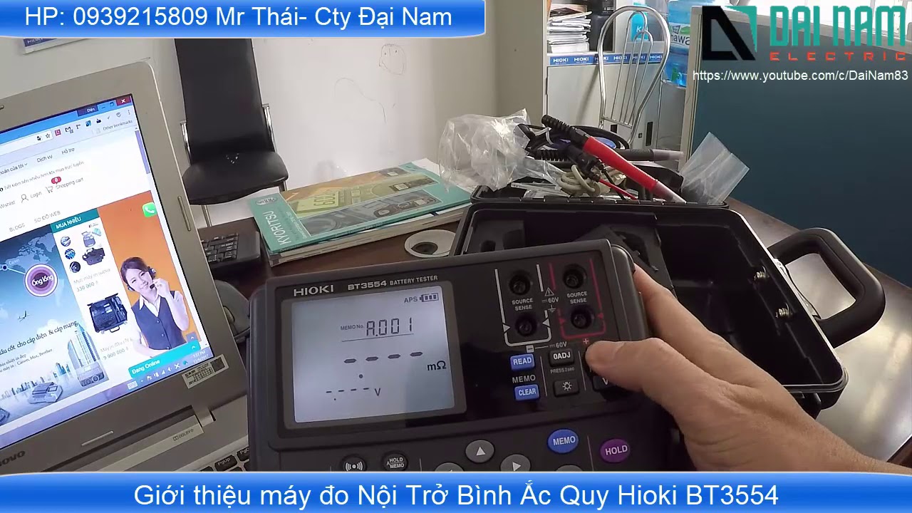 Huong dan su dung may do noi tro binh ac quy hioki BT3554