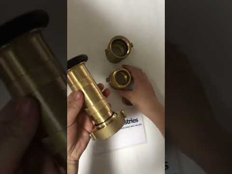 Brass Fire nozzle with NHThread and NH coupling