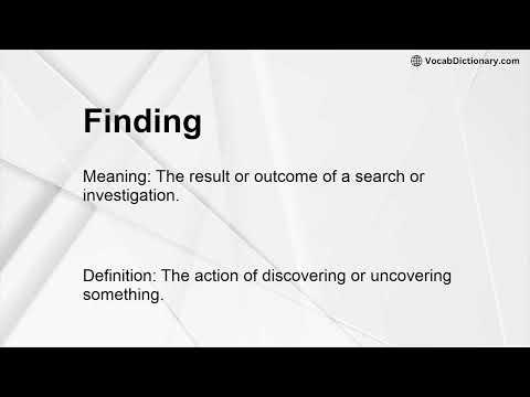 Finding Meaning