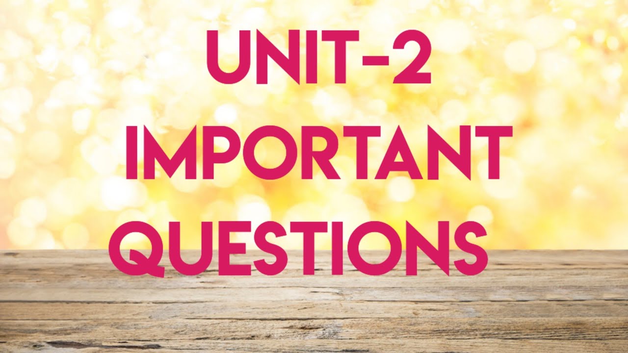 unit-2 important questions for java | OOPs through java important questions unit-2