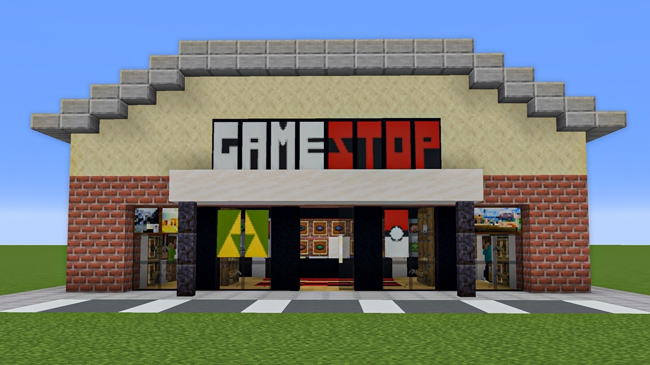 How To Build a Gamestop In Minecraft | Including Interior - マイクラビルダーズ