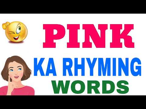 Pink ka rhyming word | Rhyming words of Pink | Pink rhyming words