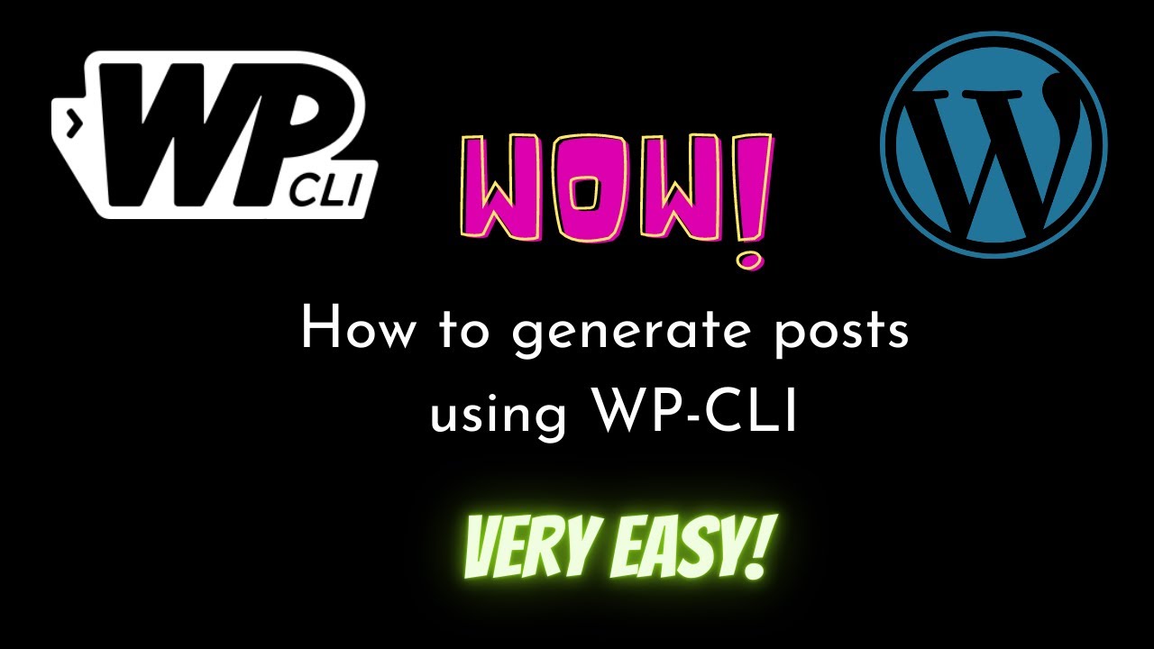 How to generate posts using WP-CLI | WP-CLI | WordPress Development